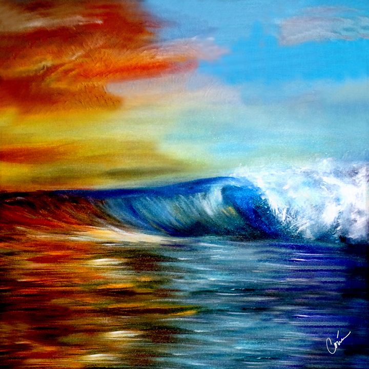 Maui Wave - CorinaGallery - Paintings & Prints, Places & Travel, United ...