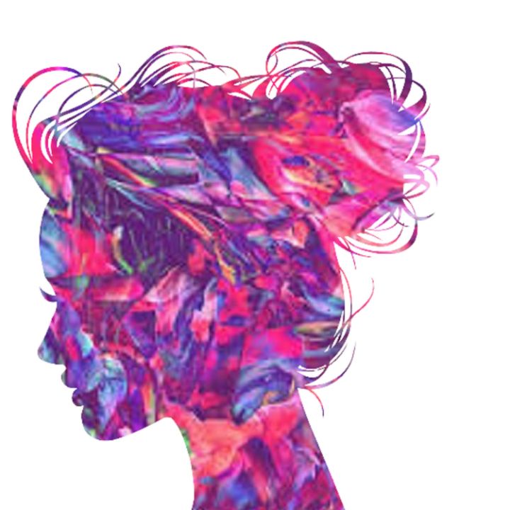Silhouette of woman's facial profile - IUME - Digital Art & AI, People ...