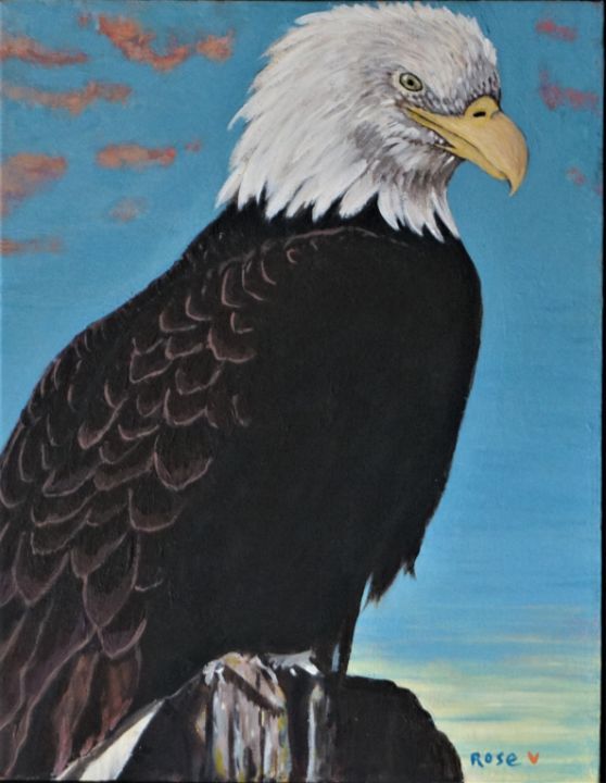 Eagle's Dignity - Rose Ananda Heart - Paintings & Prints, Animals ...