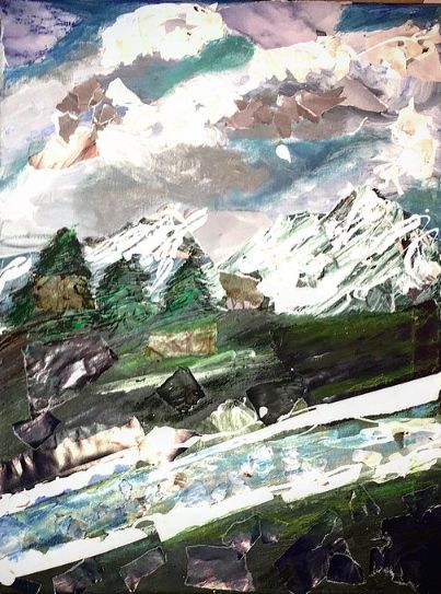 Mixed Media Mountains - Jennifer Reardon - Paintings & Prints ...