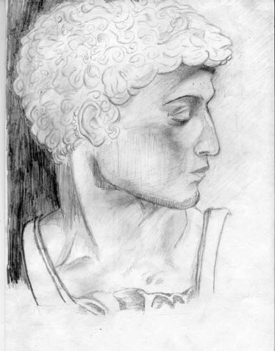Ancient Greek Bust - Hylst - Drawings & Illustration, Buildings ...