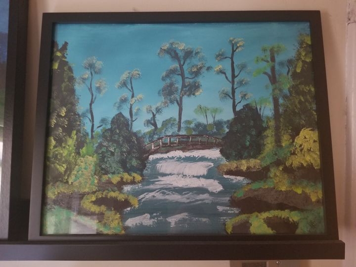 Rushing Stream - Claytons Creations - Paintings & Prints, Landscapes ...