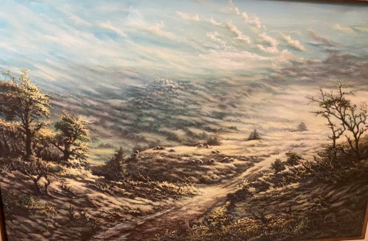 Sheep grazing, South of France - Philip Fusco - Paintings & Prints ...