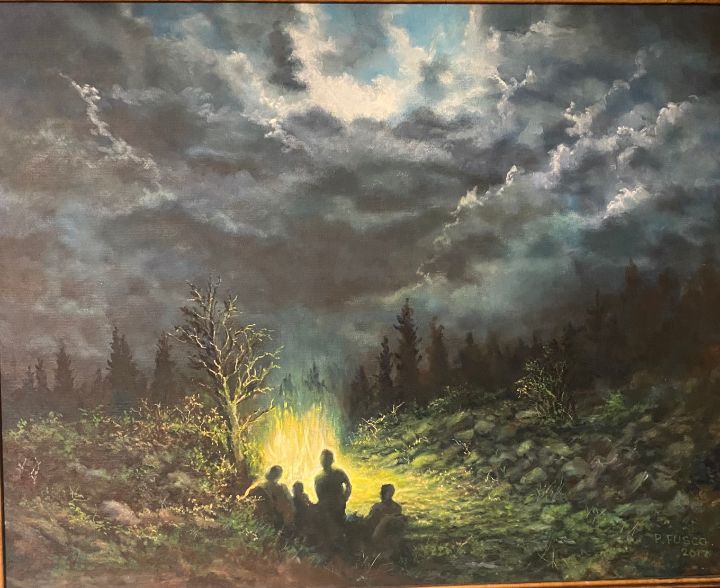 Night Camp - Philip Fusco - Paintings & Prints, Landscapes & Nature ...