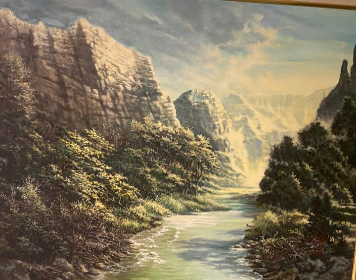 Virgin River II, Zion National Park - Philip Fusco - Paintings & Prints ...