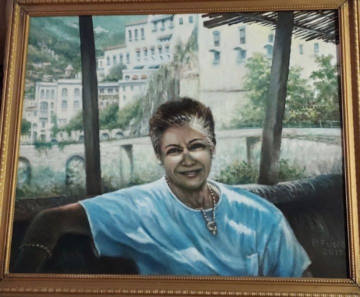 Lady in Amalfi - Philip Fusco - Paintings & Prints, Places & Travel ...