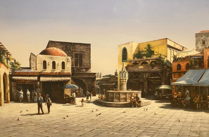 Bird watching in Rhodes, Greece - Philip Fusco - Paintings & Prints ...