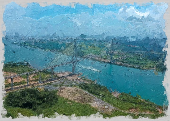 3rd Bridge Panama Canal - Panama Art Culture - Digital Art, Places ...