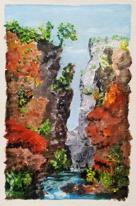 Red Gorge - Richard Lyons - Paintings & Prints, Landscapes & Nature ...