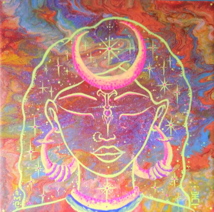 Cosmic Being - Artemaizcacao - Paintings & Prints, Abstract, Fractal ...