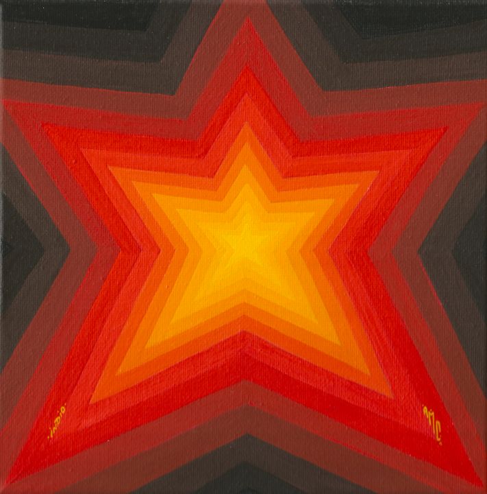 Estrella - Artemaizcacao - Paintings & Prints, Abstract, Fractal - ArtPal