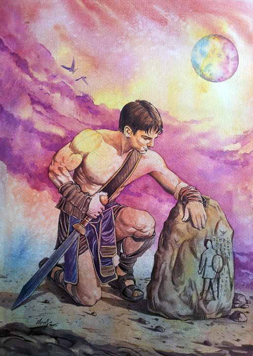 The Traces - Aras Art - Paintings & Prints, Fantasy & Mythology ...