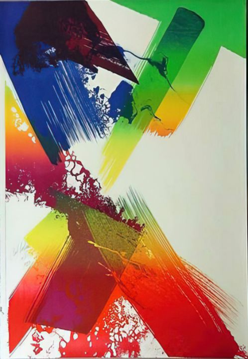 Untitled - Abstract Expressionism, L - Paul Jenkins - Paintings ...