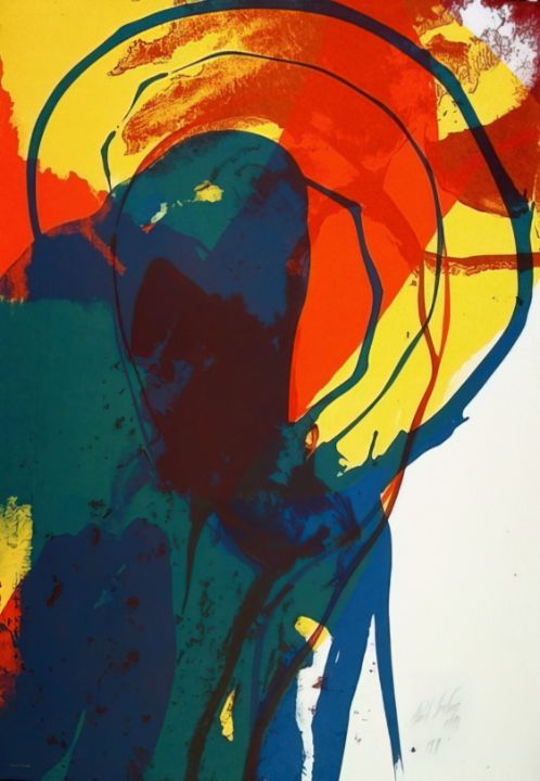 Untitled - Abstract Expressionism - Paul Jenkins - Paintings & Prints ...