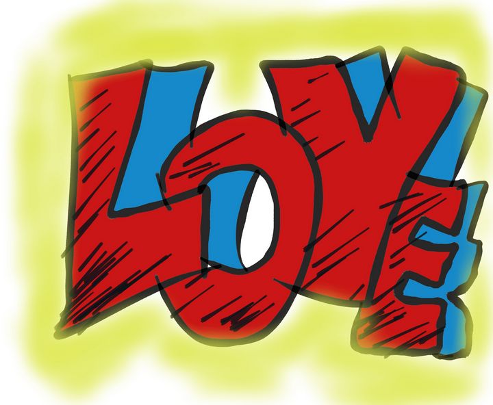 Love language - Abstracto21 - Digital Art & AI, Abstract, Text - ArtPal