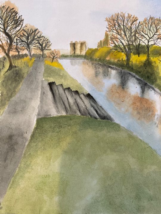Autumnal Ouse - Emma Viner - Paintings & Prints, Landscapes & Nature ...