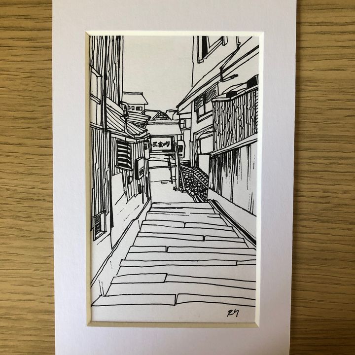 Hōrin-ji Jyūsan Mairi - Rachel Yan - Drawings & Illustration, Places ...