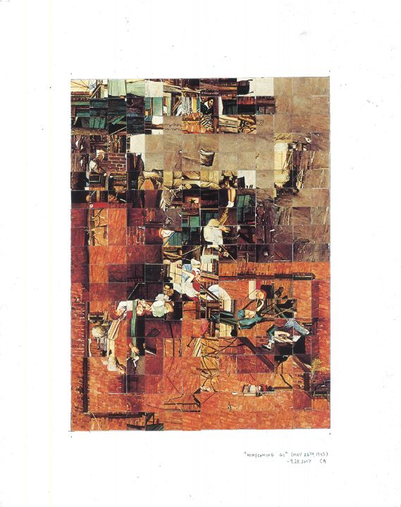 Homecoming GI - Christopher Ando - Crafts & Other Art, Mosaics - ArtPal