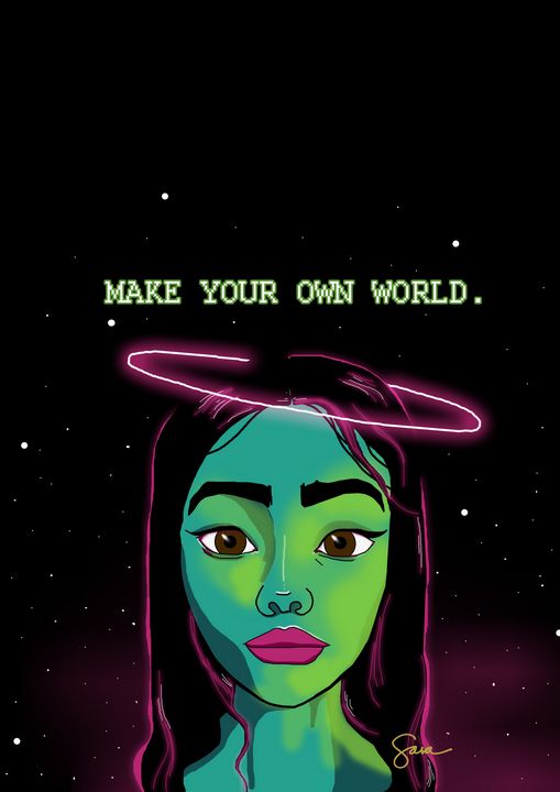 Make your own world. - Blue Paper Planes - Digital Art & AI, Fantasy ...