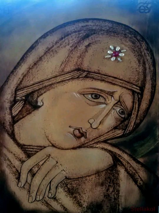 Virgin Mary orthodox icon - stellakol - Paintings & Prints, Religion ...