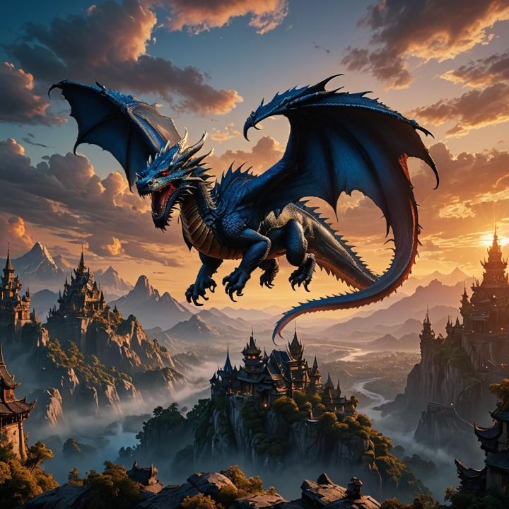 Majestic Twilight Dragon - ADABOZ Artworks - Digital Art & AI, Fantasy ...
