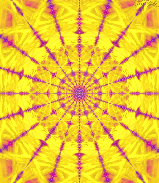 Electric Yellow - Digital art - Digital Art & AI, Abstract, Color - ArtPal