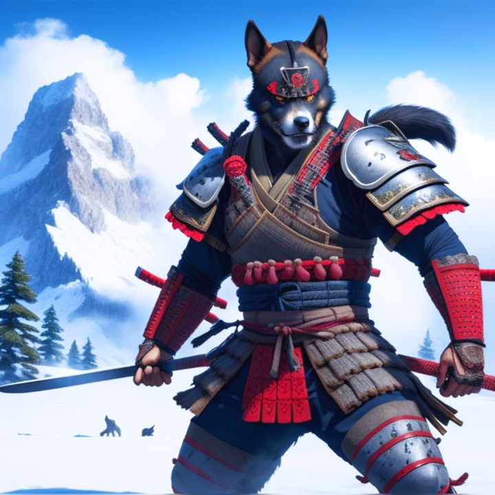 DOG SAMURAI - LORD SUKO - Digital Art & AI, Animals, Birds, & Fish ...