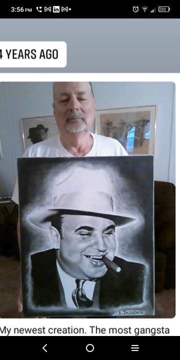 Original Al Capone on canvas - Art manifestNation - Drawings ...