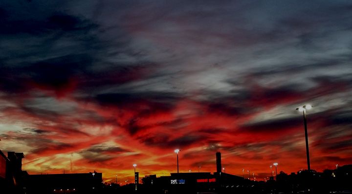 Red Sky at Night - Dara Vucetic - Digital Art & AI, Landscapes & Nature ...