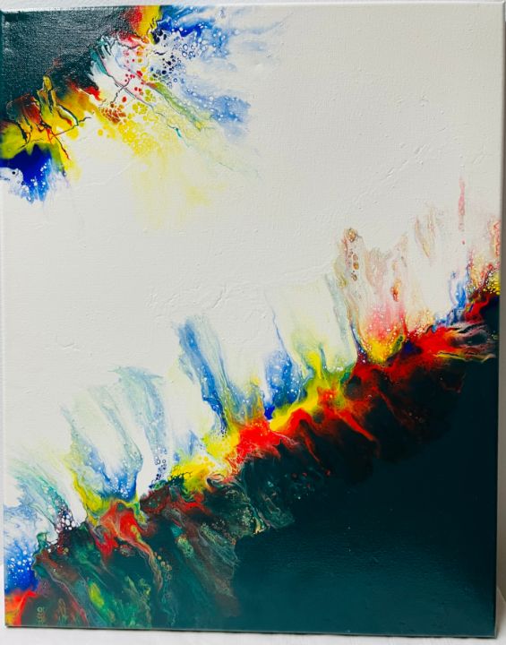 Green sunshine - Cindy Alexander - Paintings & Prints, Abstract, Color ...