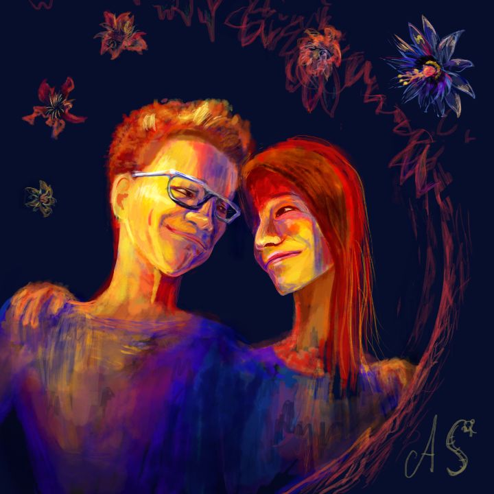 The love - Anastasiia Asp - Paintings & Prints, People & Figures, Love ...