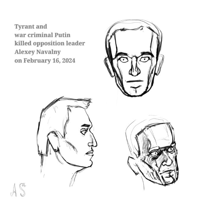 Alexey Navalny - Anastasiia Asp - Paintings & Prints, People & Figures ...