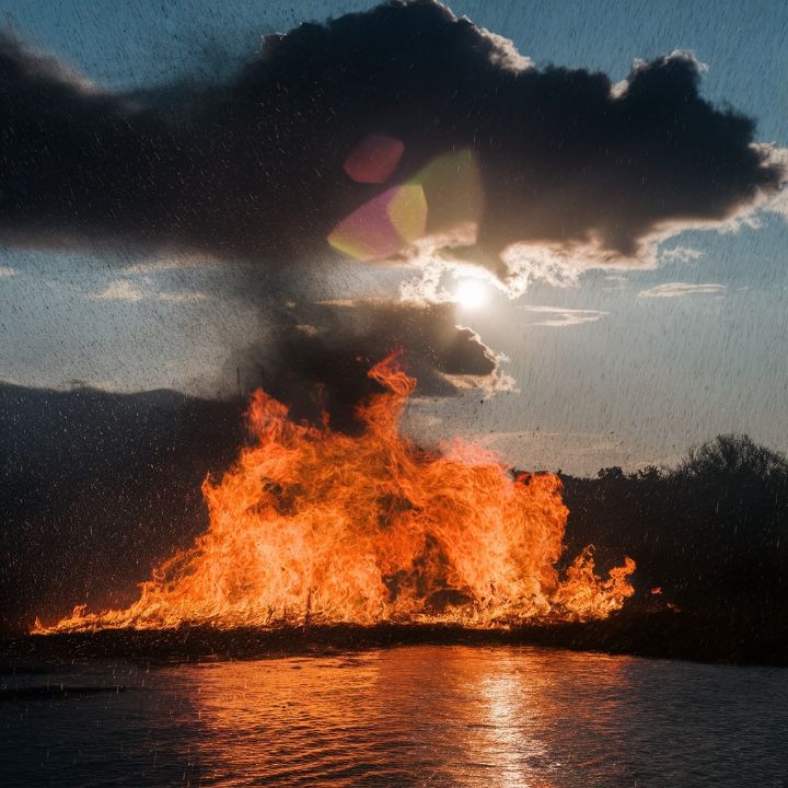 giant dust. // a fire in the rain. - ezra records - Digital Art & AI ...