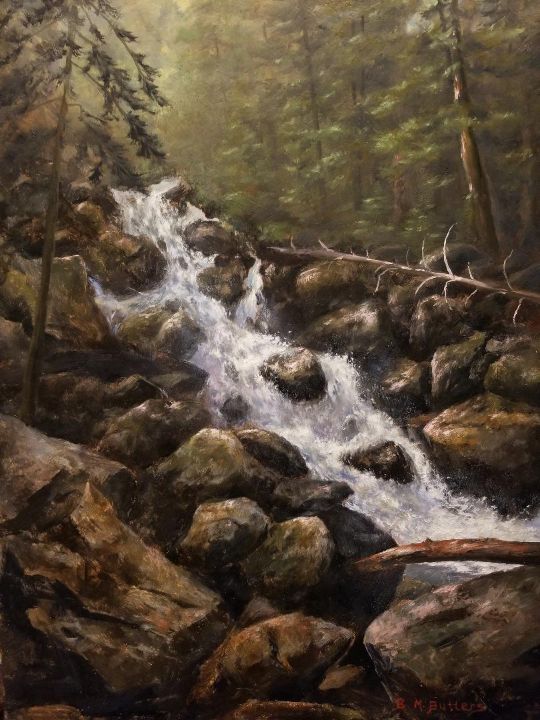 Matterhorn Falls at Dawn - Brian Butters - Paintings & Prints ...