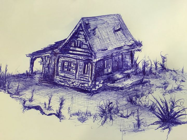 Long ago - GR PICTURES - Drawings & Illustration, Abstract, Landscape ...