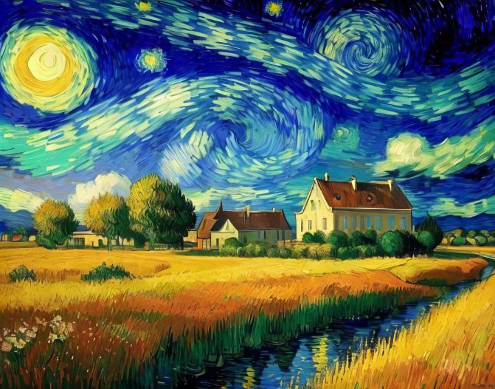 Vincent Van Gogh Style Inspiration - shardigi - Paintings & Prints ...