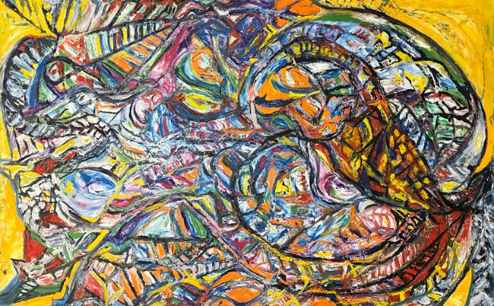 Watering Hole - James W Faber Art - Paintings & Prints, Abstract, Other ...