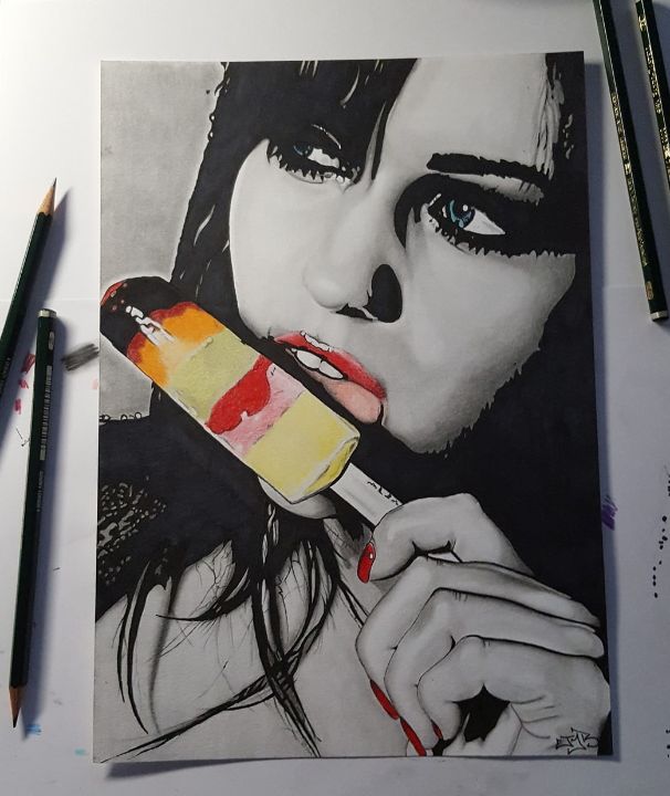 'Popsicle' Original A4 Portrait - Born2Draw - Drawings & Illustration ...