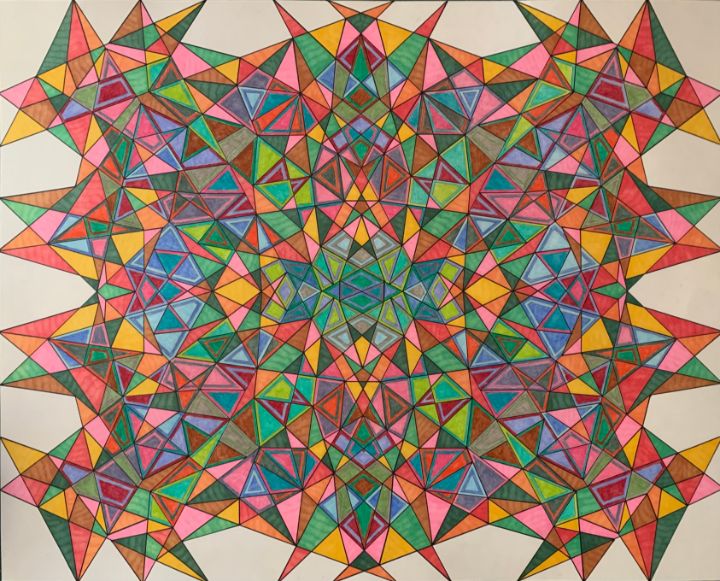 Shapes of fall - Lineal Symmetry - Drawings & Illustration, Abstract ...