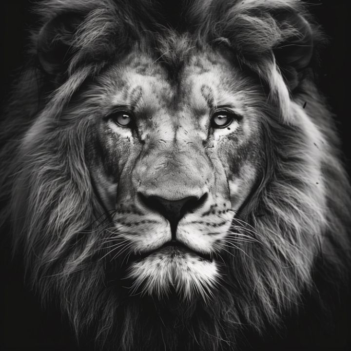 The King in Shades of Grey - Imagine Art - Digital Art & AI, Animals ...