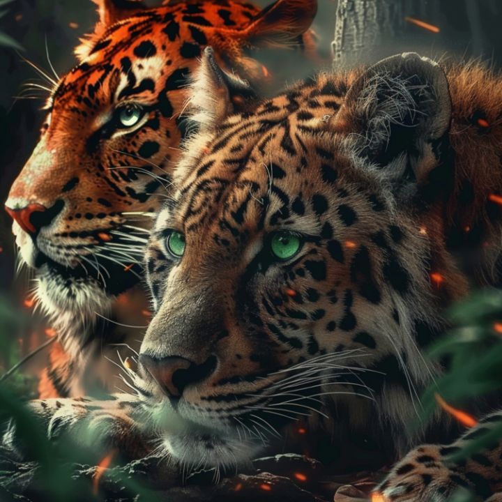 The Jungle's Whisper - Imagine Art - Digital Art & AI, Animals, Birds ...