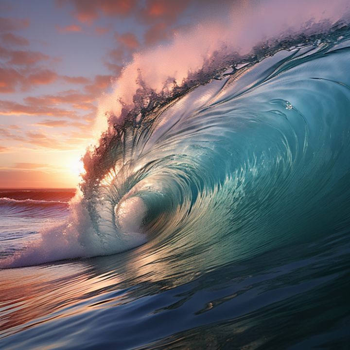 Twilight's Aquatic Ballet - Imagine Art - Digital Art & AI, Landscapes ...