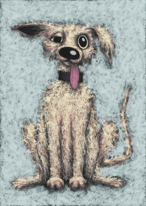 Fluffy the dog - Keith Mills - Digital Art & AI, Animals, Birds, & Fish ...