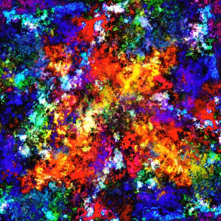 The loud noises - Keith Mills - Digital Art & AI, Abstract, Color - ArtPal