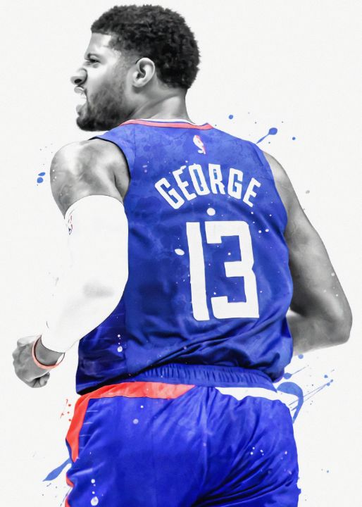 Paul George Los Angeles - KunStudio - Digital Art, Abstract, Color - ArtPal
