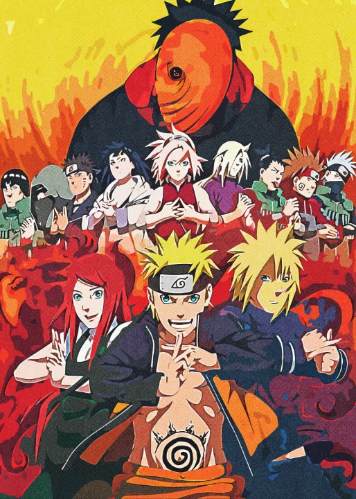 Naruto Anime Manga Character - KunStudio - Digital Art & AI, Abstract ...