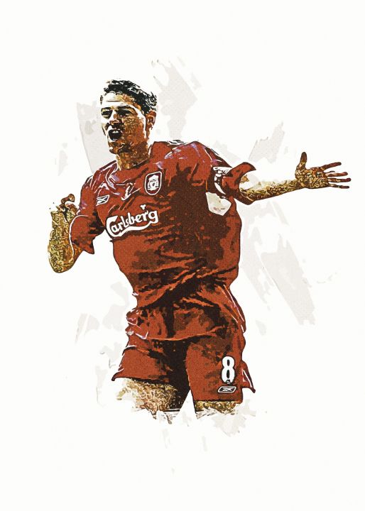 Steven Gerrard - Liverpool Legend - KunStudio - Digital Art, Abstract ...