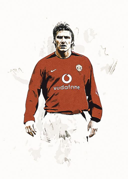 David Beckham - Manchester United - KunStudio - Digital Art & AI ...