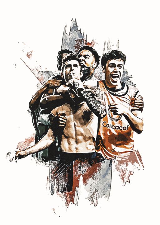 Christian Pulisic - USA - KunStudio - Digital Art & AI, Abstract, Color ...