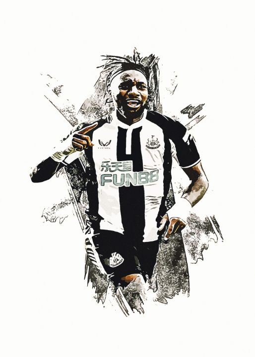 Allan Saint-Maximin - Newcastle - KunStudio - Digital Art, Abstract ...